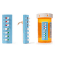 Take-n-Slide 5 Pack Medication Tracker, Reusable Pill Trackers, 7 Day ...