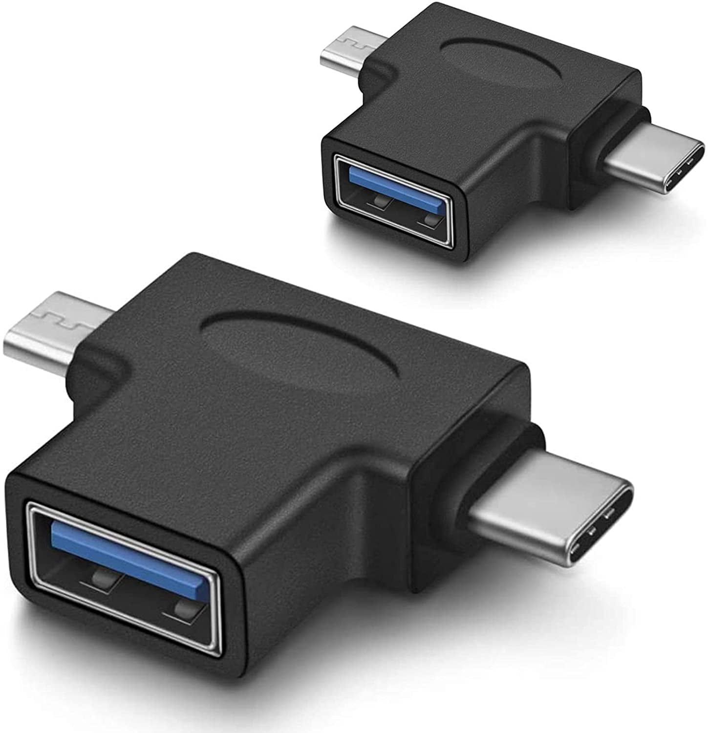 2 in 1 OTG Converter USB 3.0 to Micro USB and Type C Adapter USB3.0 ...