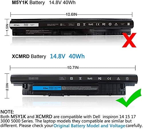 Batería XCMRD 40Wh para laptop Dell Inspiron 15 3000 Series 3521 3542 ...