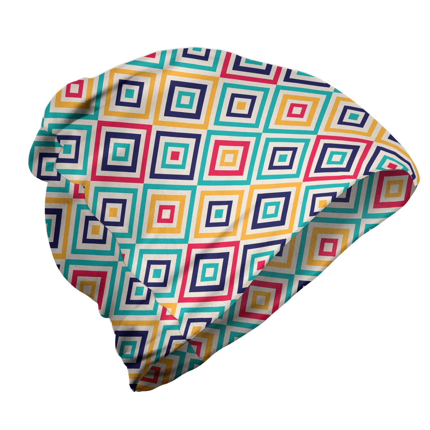 Colorful Unisex Beanie, Diagonal Squares Retro, Hiking Outdoors ...