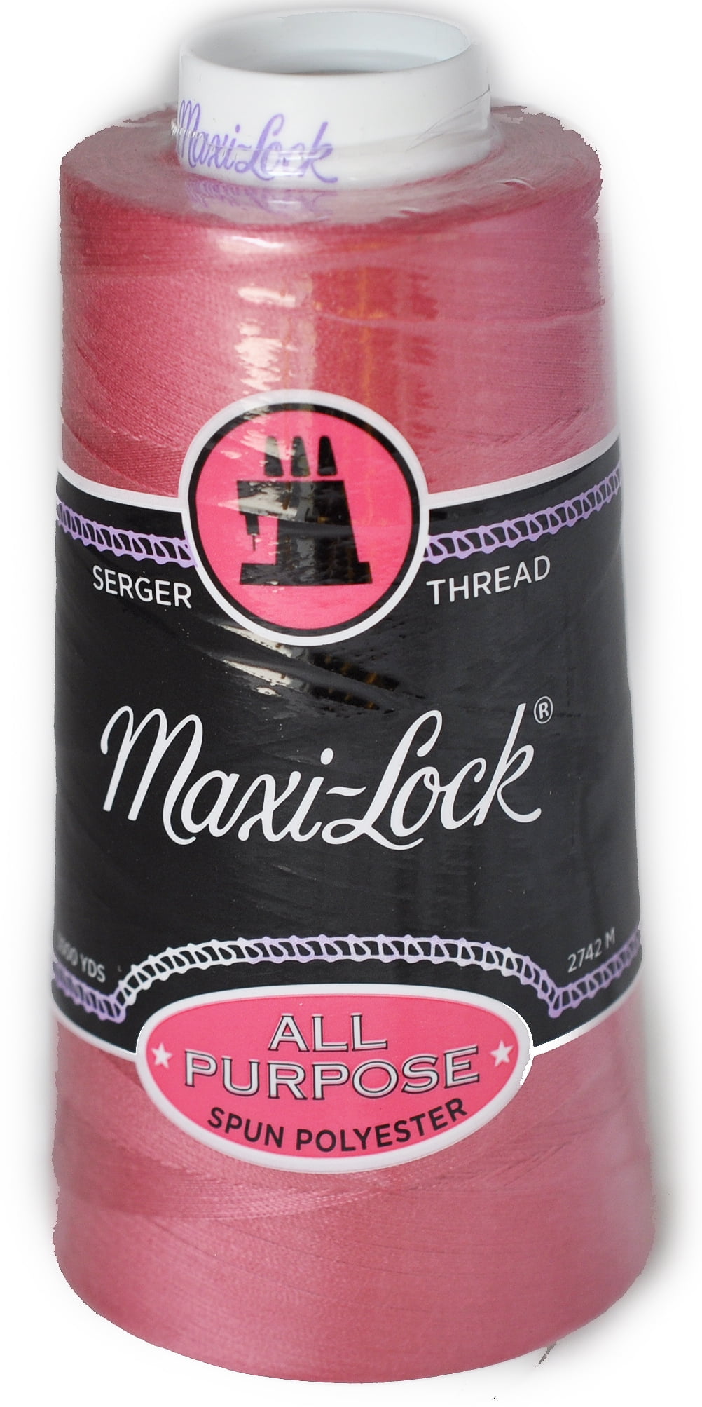 Maxi Lock All Purpose Thread Dusty Rose 3000 YD Cone MLT-021 | Walmart ...
