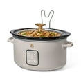 Beautiful 4Qt Slow Cooker with Touch-Activated Display, Porcini Taupe ...