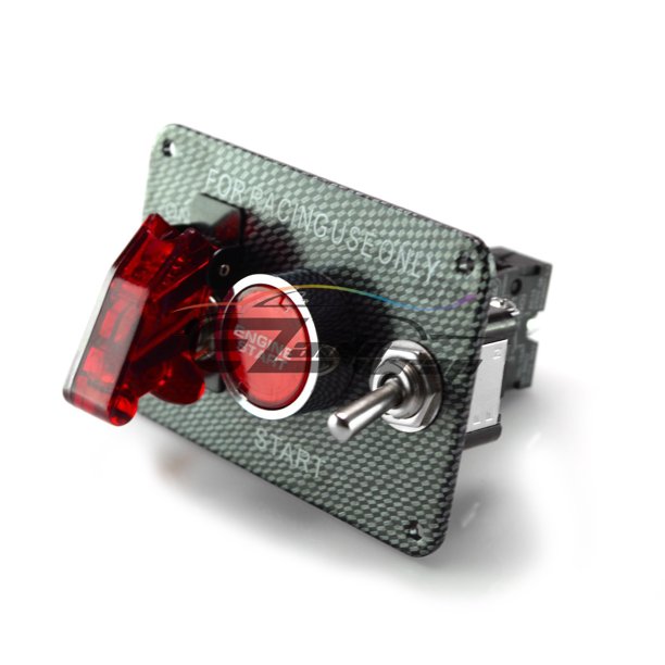 Racing Car 12V Ignition Switch Engine Start Push Button LED Toggle ...