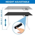 Mount-It! Electric Sit-Stand Desk with 55" Desktop, Ergonomic, White ...