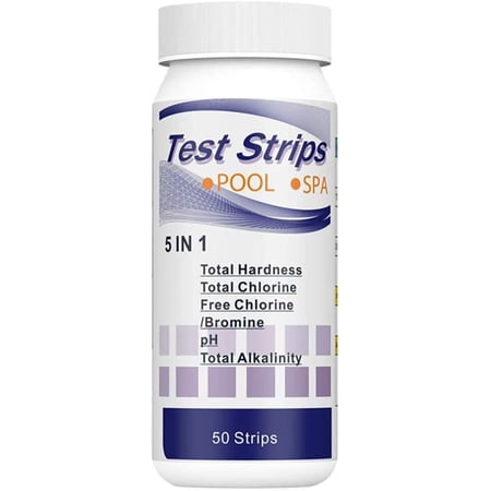 Test Paper 5 in 1 Measuring Paper Water Soak Test Paper Swimming Pool ...