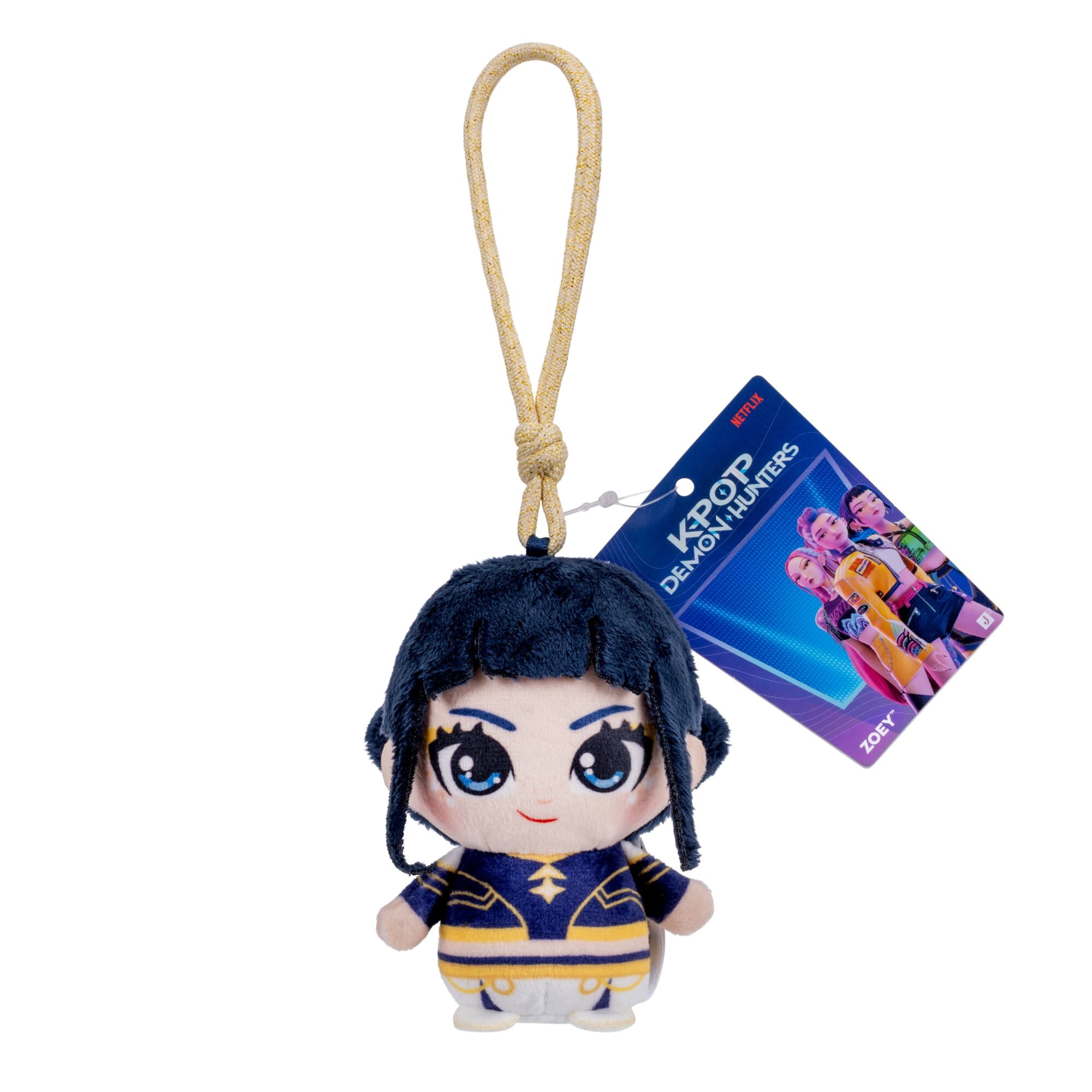 Click here for Kpop Demon Hunters 4 Plush Clip - Zoey prices