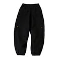 Boys Cargo Pants Elastic Waist Cargo Jogger Pants Wide Leg Pants with ...