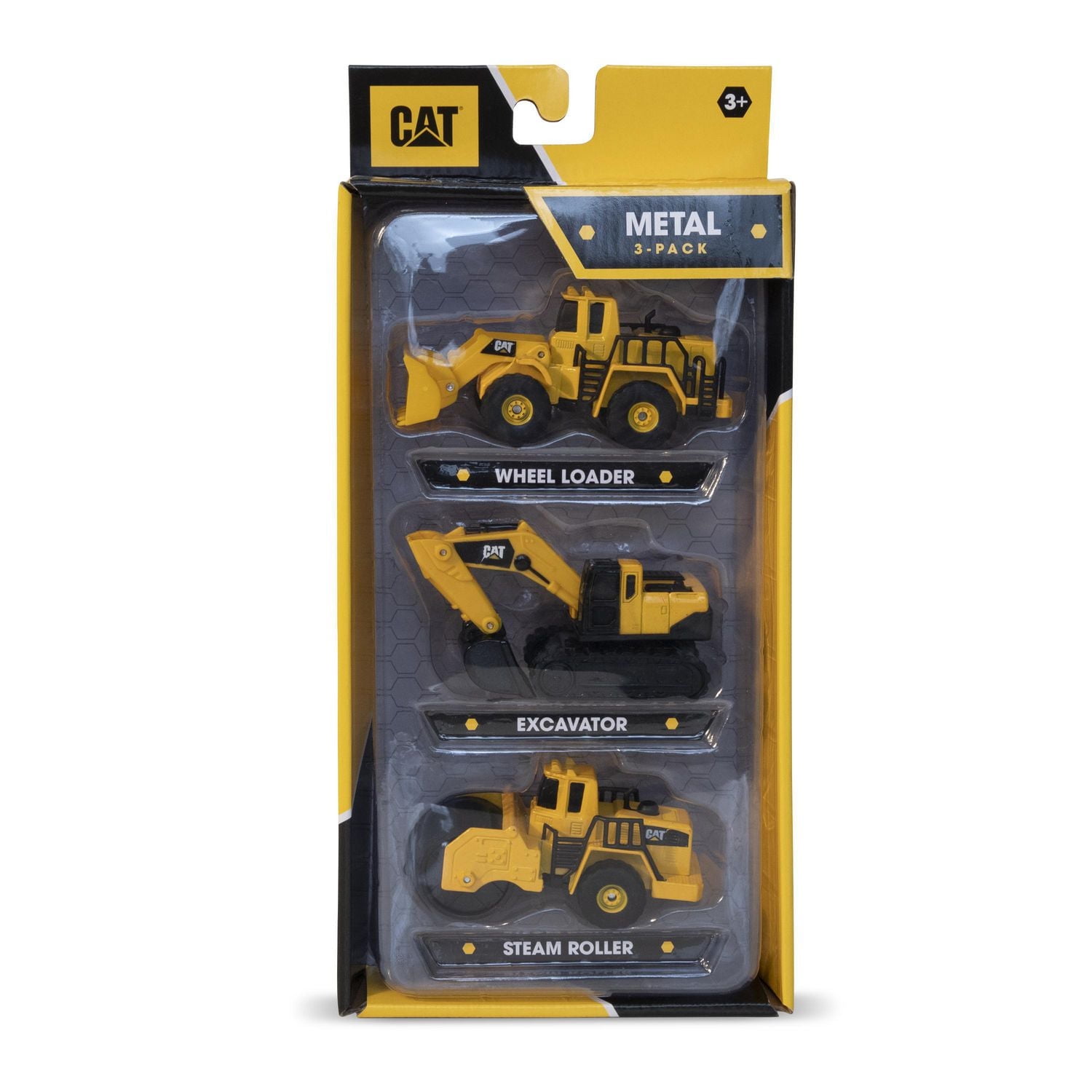Click here for Cat Metal 3 Pack Wheel Loader/Excavator/Steam Roll... prices