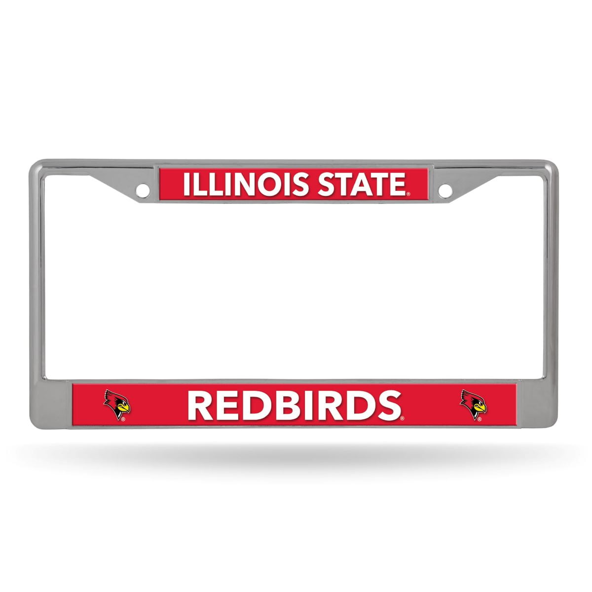 Illinois State NCAA Redbirds Lightweight Chrome Metal License Plate ...