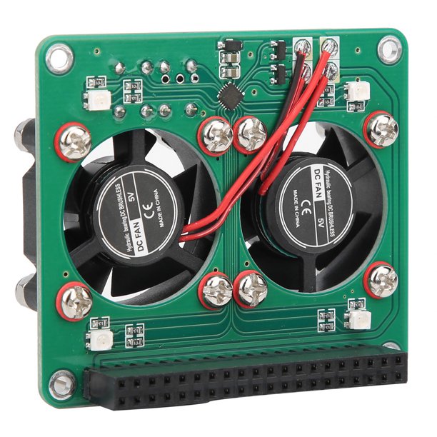 Dual Fanfor Raspberry Pi,Dual Cooling Fan Radiator Cooling Fan Cooling ...