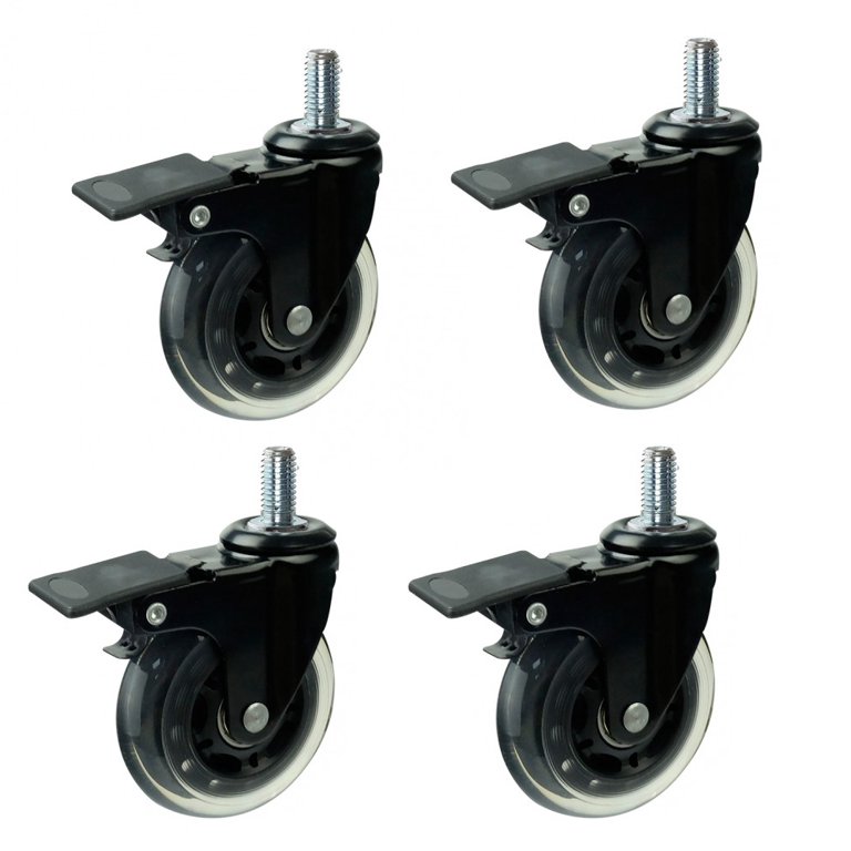 Heavy-Duty Lockable Casters For Desks, Cabinets EFFYDESK