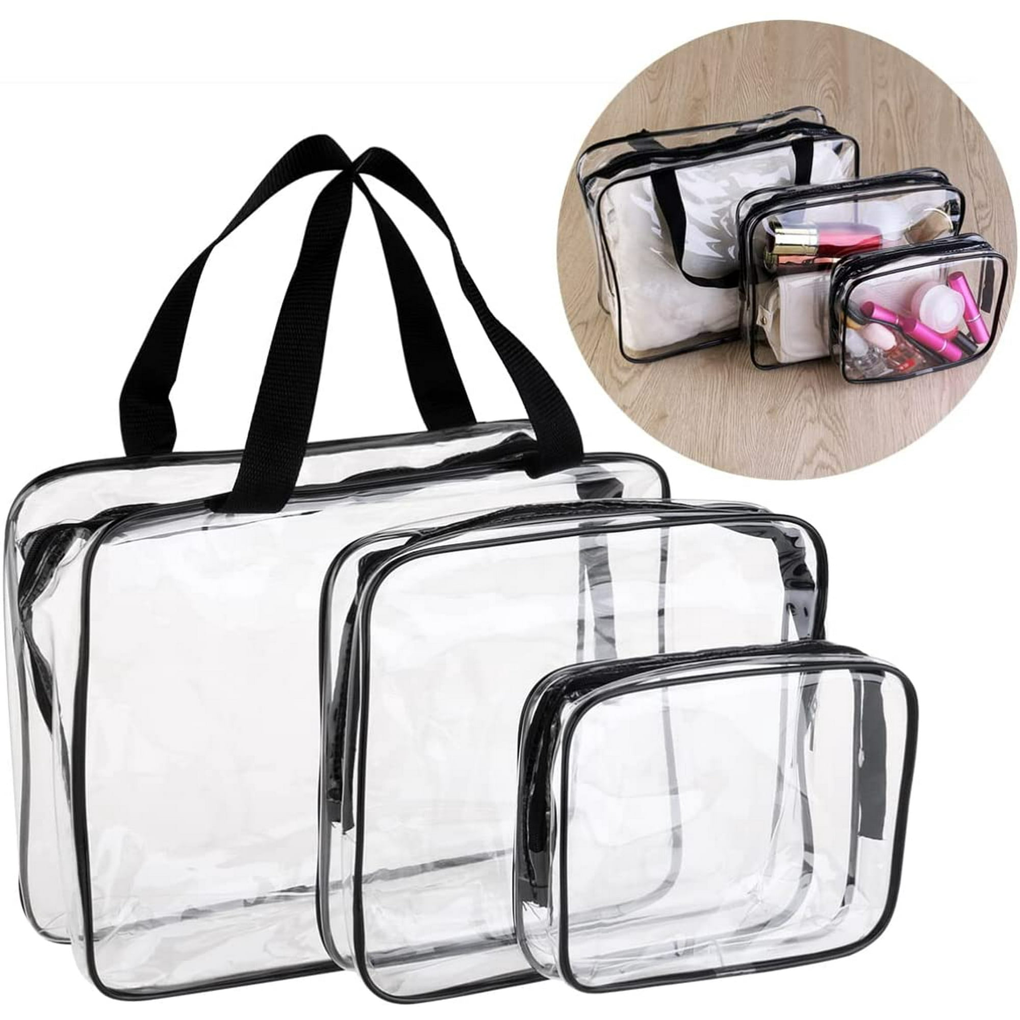 Click here for Unbranded Fybtof Transparent Cosmetic Tote Bag Lug... prices