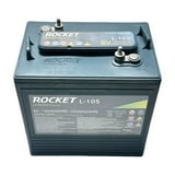 Rocket L-105 225Ah 6V Golf Cart Battery - Replaces Trojan T-105 (Set of ...