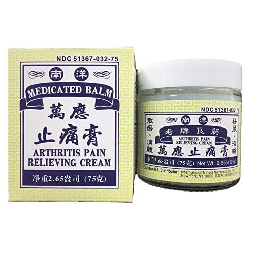Buy Medicated Balm, Arthritis Pain Relieving Cream (2.65oz) Online at ...