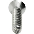 #10 x 1" Oval Head Sheet Metal Screws, Slotted Drive, Stainless Steel ...