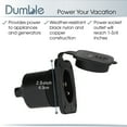 Dumble Power Inlet Port Plug 125 125v 2-Pole 3-Wire AC Port Plug 15a RV ...