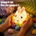Rechargeable Rabbit Silicone Night Light With 3 Brightness Settings ...
