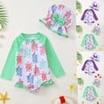 CHENge Girls One Piece Swimsuits Size 10 Trendy Floral Print Comfort ...