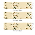 3 pcs Golden Floral Sprinkle Cake Strips Edible birthday cake strips ...