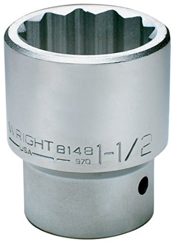 Wright Tool 1" Dr. Standard Sockets, 1 in Drive, 1 11/16 in, 12 Points ...