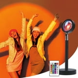 Merkury Innovations Multicolor RGB Sunset Lamp with Remote, 16 LED ...