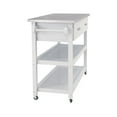 Winado E1 MDF Stainless Steel Table Top White Kicthen Cart With Two ...