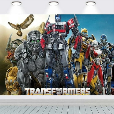 Transformers Backdrop Banner Party Supplies Post Birthday Decorations ...