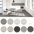 The Tile Life Astral Gray Star 10" x 10" Porcelain Floor and Wall Tile ...