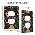Egyptian Symbols Hieroglyphs Mascots Vintage Duplex Wall Plate 1 Gang ...