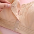 Hessimy Daisy Bras for Older Women, 2024 Breathable Front Close Button ...