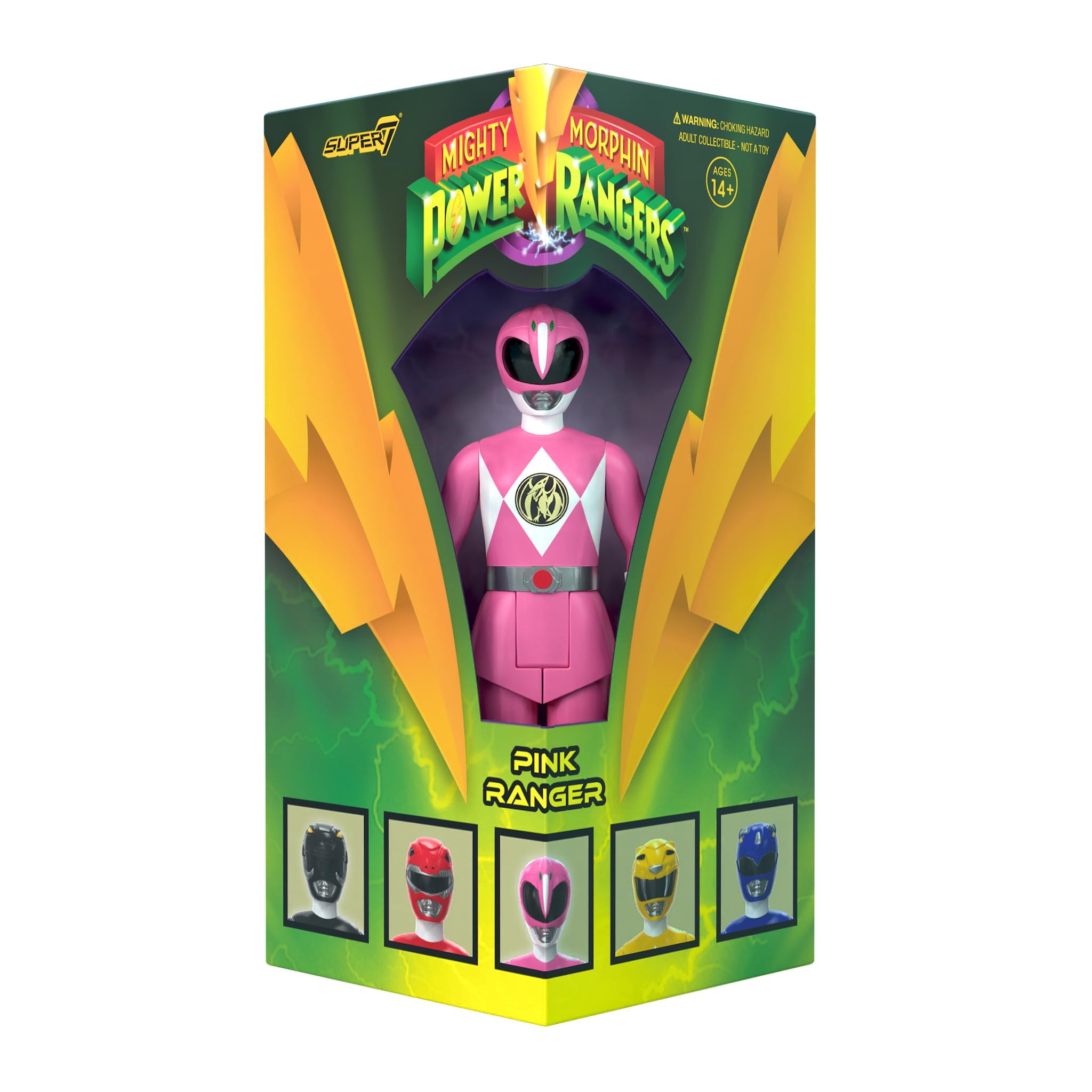 Super7 Mighty Morphin Power Rangers Pink Ranger - 3.75 Power Rangers ...