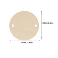 100 Pcs Wooden Round Label Wedding Decorations for Ceremony Labels ...