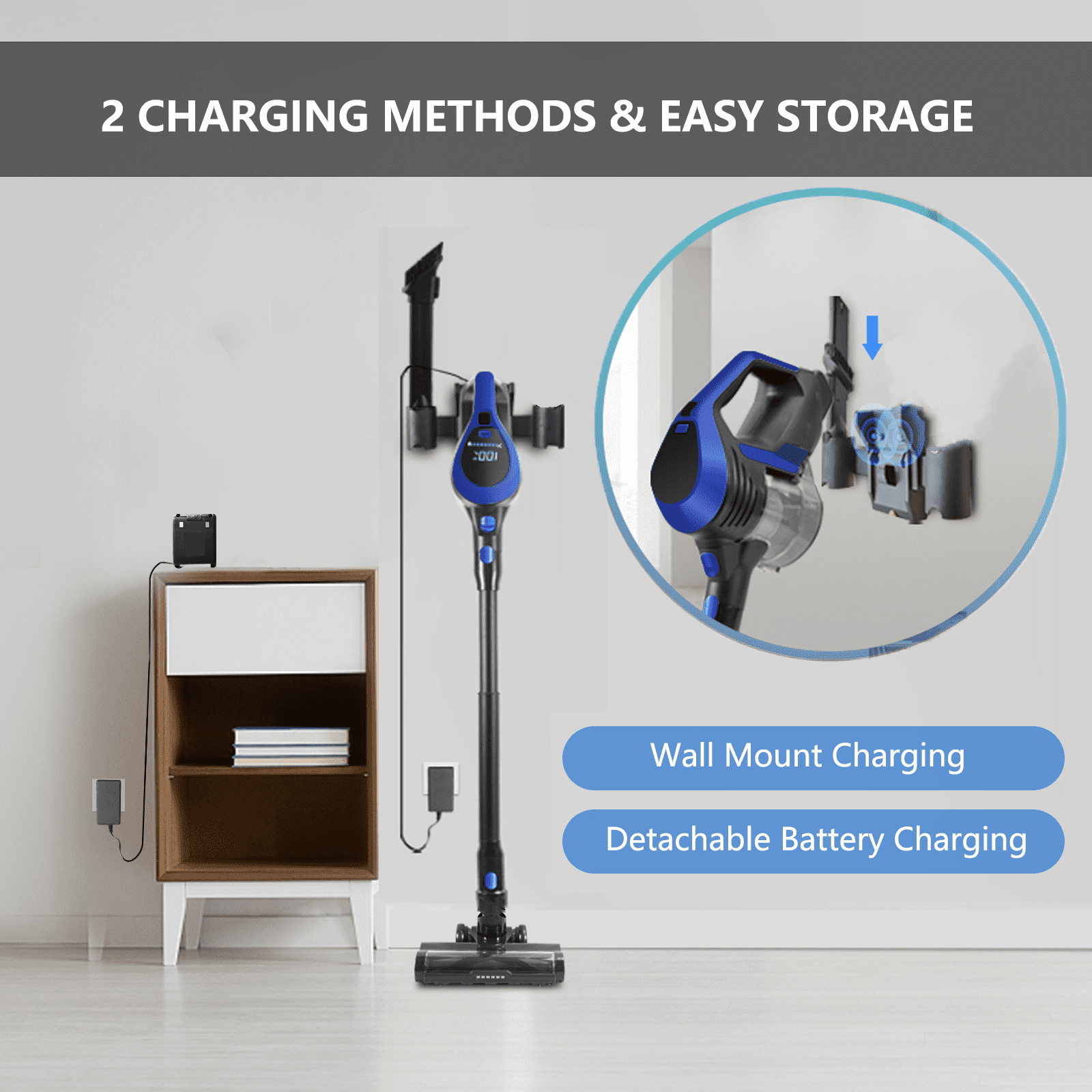 Moosoo Cordless Vacuum 4 In 1 Lightweight Stick Vacuum Cleaner Xl 618a