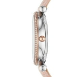 Fossil Carlie Three-Hand Blush Leather Watch, ES4484 - Walmart.com