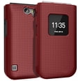 Case with Clip for Nokia 2720 V Flip Phone, Nakedcellphone [Red] Snap ...