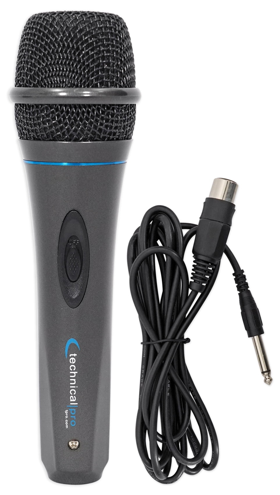 Technical Pro MK75 Karaoke DJ Wired Microphone Mic w/ 10 ft. XLR to 1/4 ...