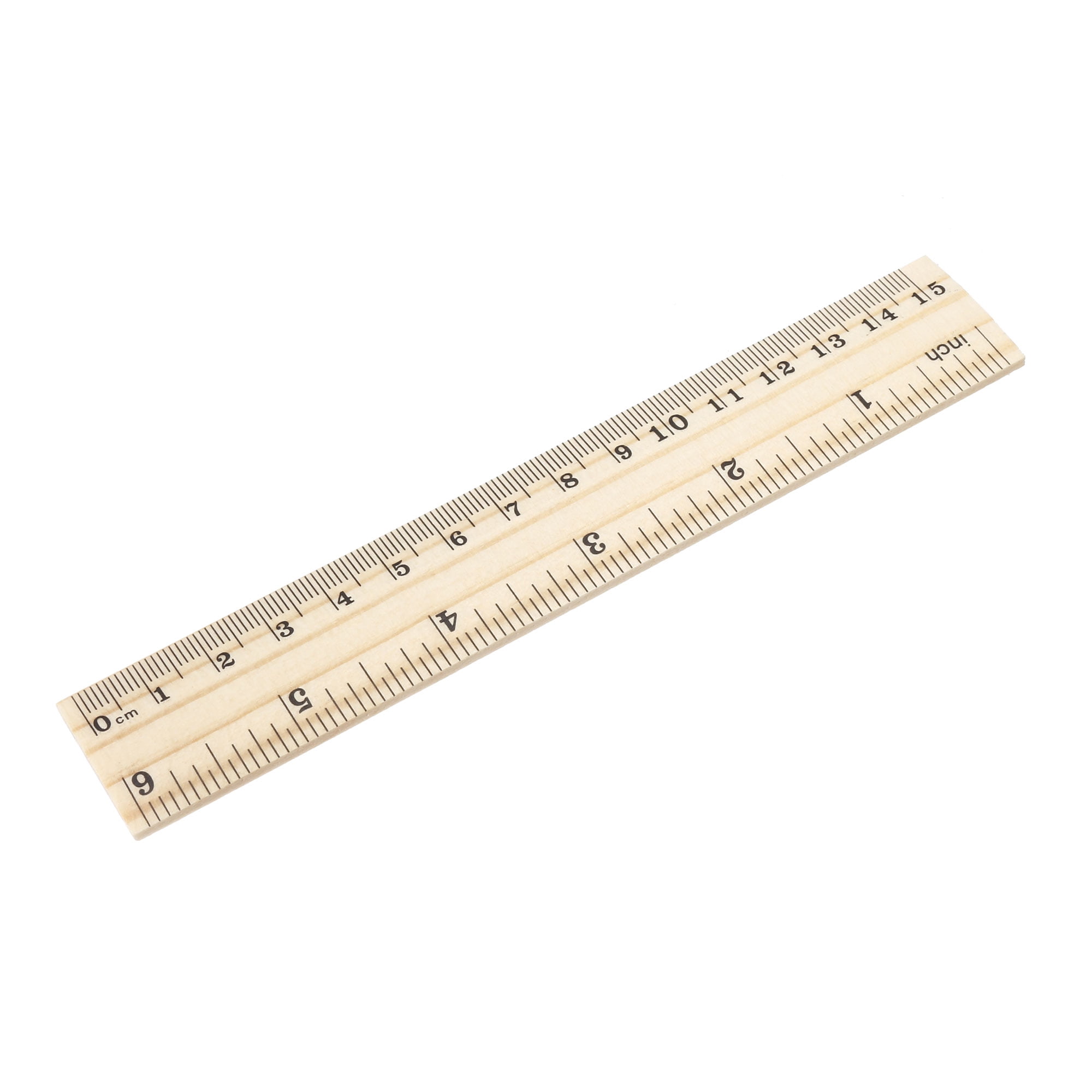 Wood Ruler 15cm 6 Inch 2 Scale Office Rulers Wooden Measuring Ruler Wood Ruler 15cm 6 Inch 2 Scale Office Rulers Wooden Measuring Ruler