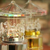 Horse Carousel Music Box - LED Rotating Decorative Light-Up Wind-Up ...