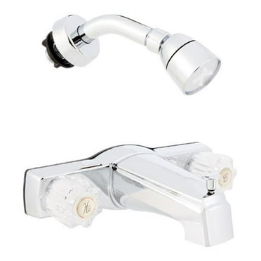 Laguna Brass Bathroom Double Handle Bathtub and Shower Faucet for ...
