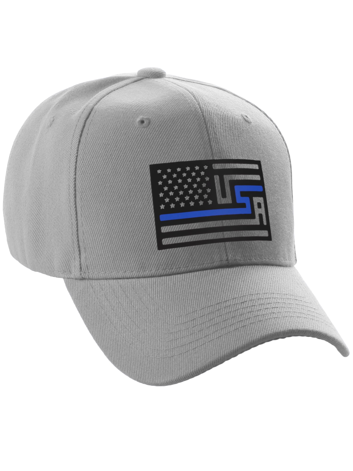 USA Redesign Flag Thin Red Blue Line Classic Baseball Hat Remembering ...