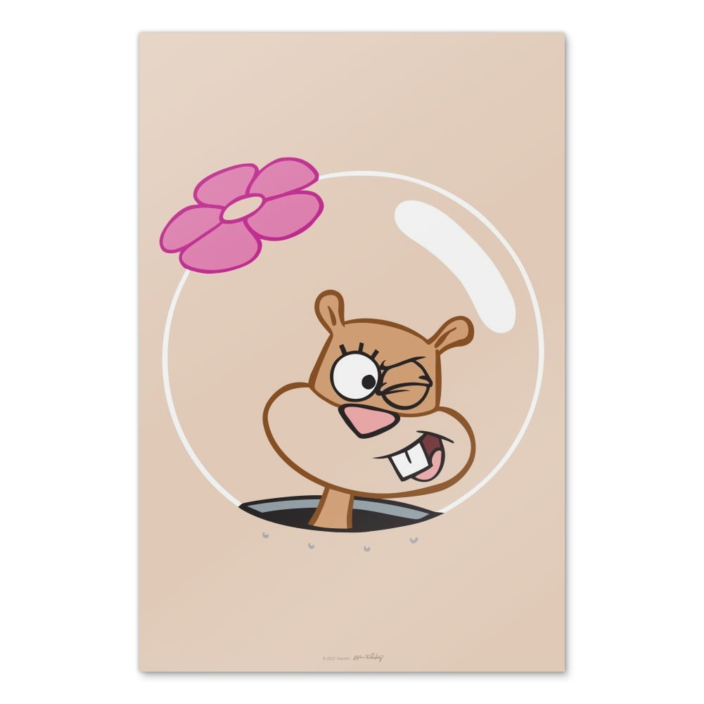 SpongeBob Sandy Wink Face Wall Art Picture Paper Poster Décor Home ...