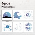 1 Set 6Pcs Plant PVC Plastic Waterproof Self-adhesive Stickers Set ...