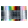24 Color Brush Tip & Fineliner Twin Tip Marker Set 0.7mm Fineliner Tip ...