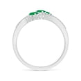 2wist Designs 925 Sterling Silver Statement Emerald Oval Shape Prong ...
