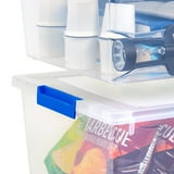 IRIS USA, 12 Qt. Plastic Storage Bins with Lids, Clear Containers ...
