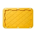Homz Durabilt 27 Gallon Tough Container Black And Yellow Set Of 2