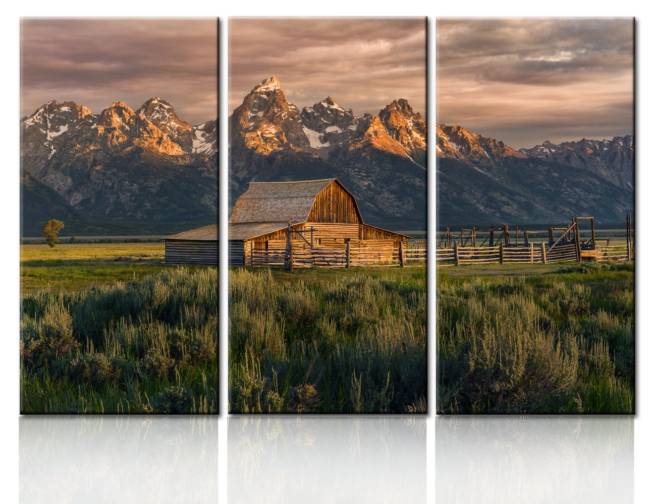 TISHIRON 3PCS Framed Canvas Wall Art Set,60"x40" Grand Canyon Country ...
