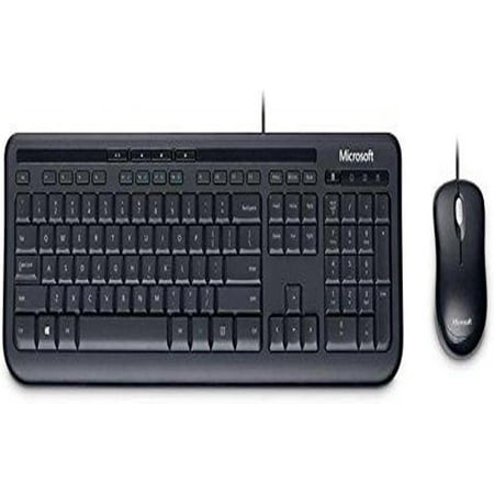 Microsoft Wired Desktop 600: Keyboard and Mouse Combo, Wired,Multi ...