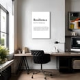Affixzi Resilience Definition Wall Art, Motivational Quotes, Black ...