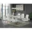 ACME Ragenardus Wooden Extendable Pedestal Dining Table in Antique ...